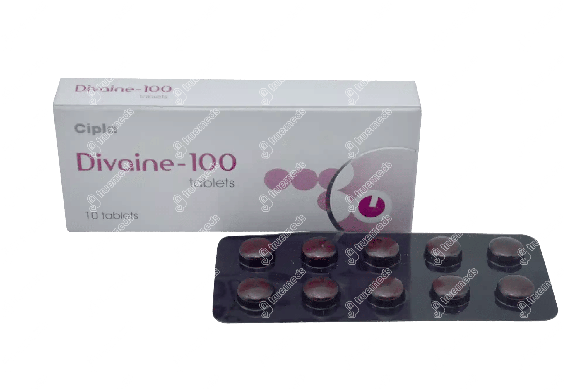 Divaine 100 Mg Tablet 10 - Uses, Side Effects, Dosage, Price | Truemeds