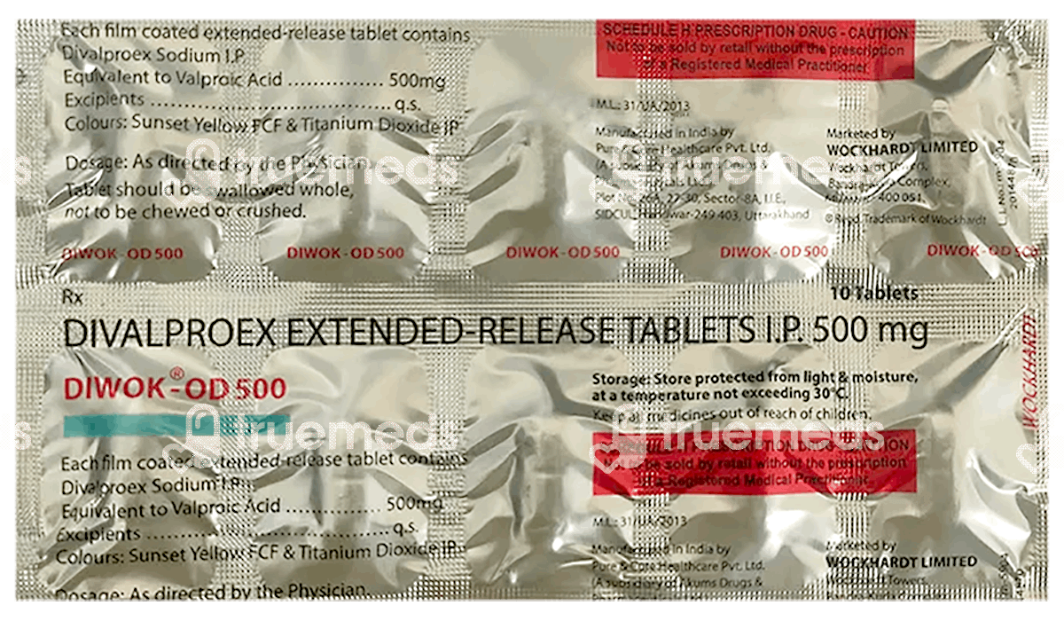 Diwok Od 500 Tablet 10: Uses, Side Effects, Price & Substitutes