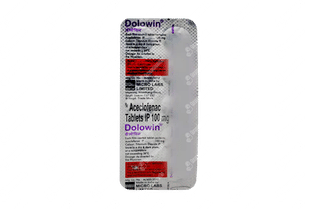 Dolowin 100 MG | Order Dolowin 100 MG Tablet Online at Truemeds