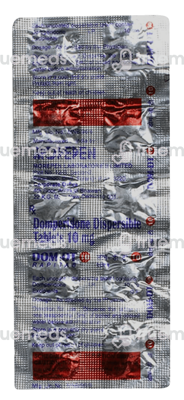 Dom Dt 10 MG | Order Dom Dt 10 MG Tablet Online at Truemeds