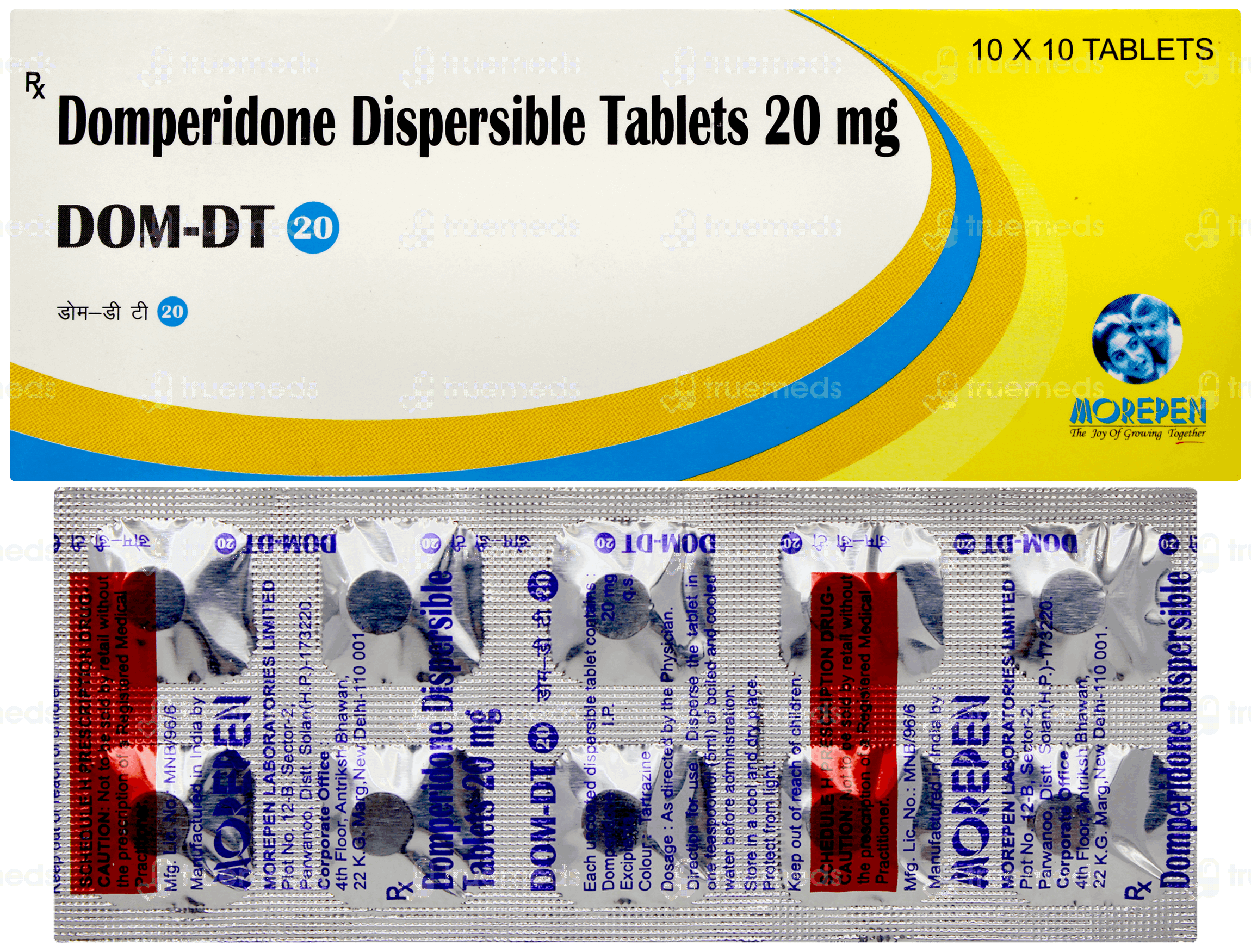 Dom Dt 20 MG Tablet | Order Dom Dt 20 MG Tablet 10 Online at Truemeds