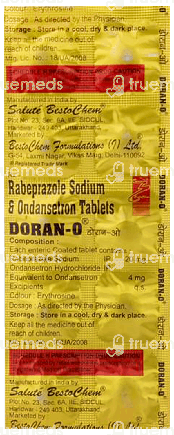 Doran O 420 Mg Tablet 10 - Uses, Side Effects, Dosage, Price | Truemeds