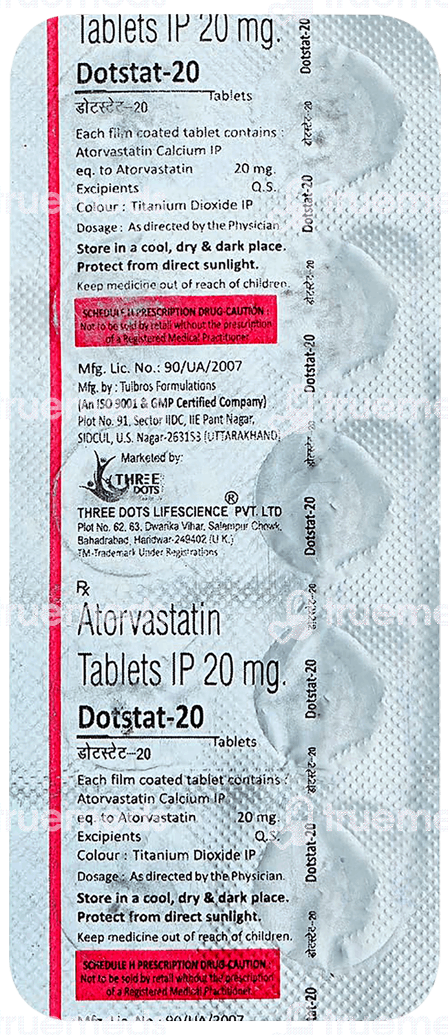 Dotstat 20 Tablet: Uses, Side Effects, Price & Substitutes