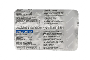 Doxolin Ax 400/30 MG | Order Doxolin Ax 400/30 MG Tablet Online at Truemeds