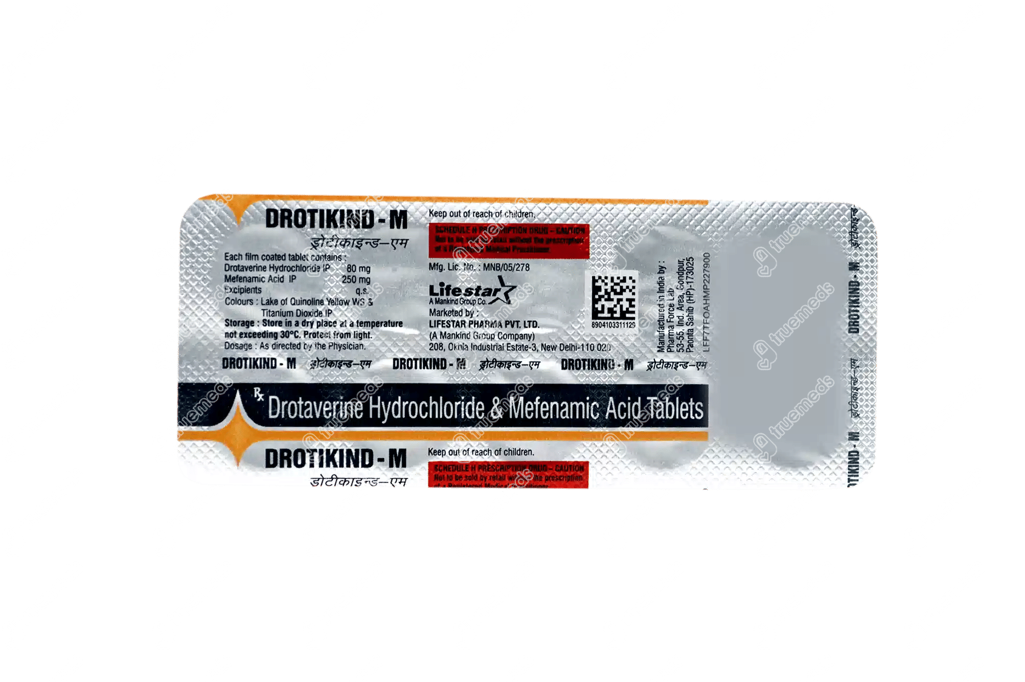 Drotikind M 80/250 MG | Order Drotikind M 80/250 MG Tablet Online at ...