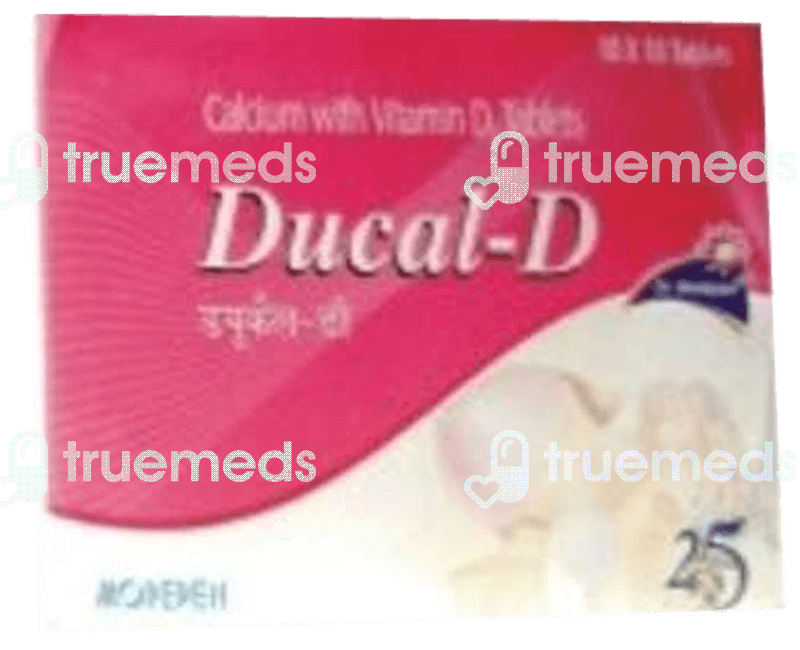 Ducal D 500 Mg025mcg Tablet 10 - Uses, Side Effects, Dosage, Price ...