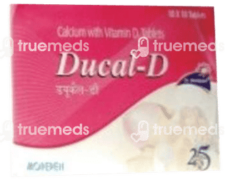 Ducal D 500 Mg025mcg Tablet 10 - Uses, Side Effects, Dosage, Price ...