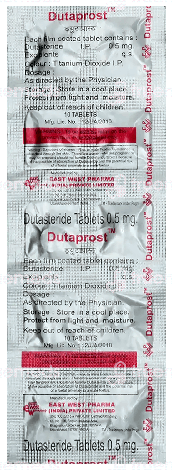 Dutaprost 0.5 MG | Order Dutaprost 0.5 MG Tablet Online at Truemeds