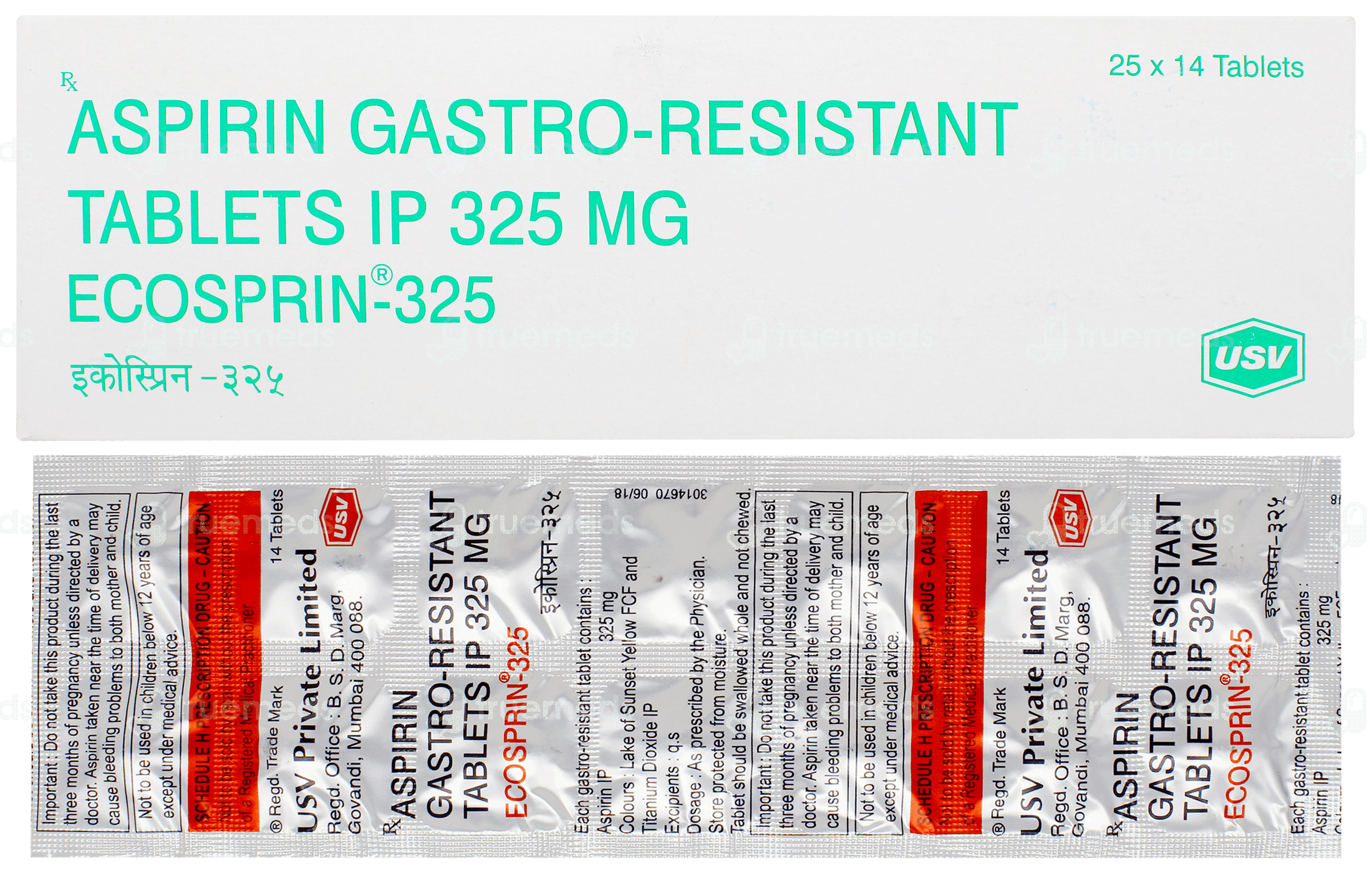 Ecosprin 325 MG | Order Ecosprin 325 MG Tablet Online at Truemeds