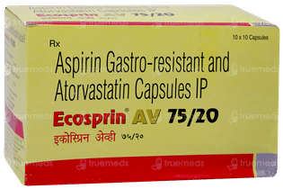 Ecosprin Av 20 75 Mg Capsule 10 - Uses, Side Effects, Dosage, Price | Truemeds