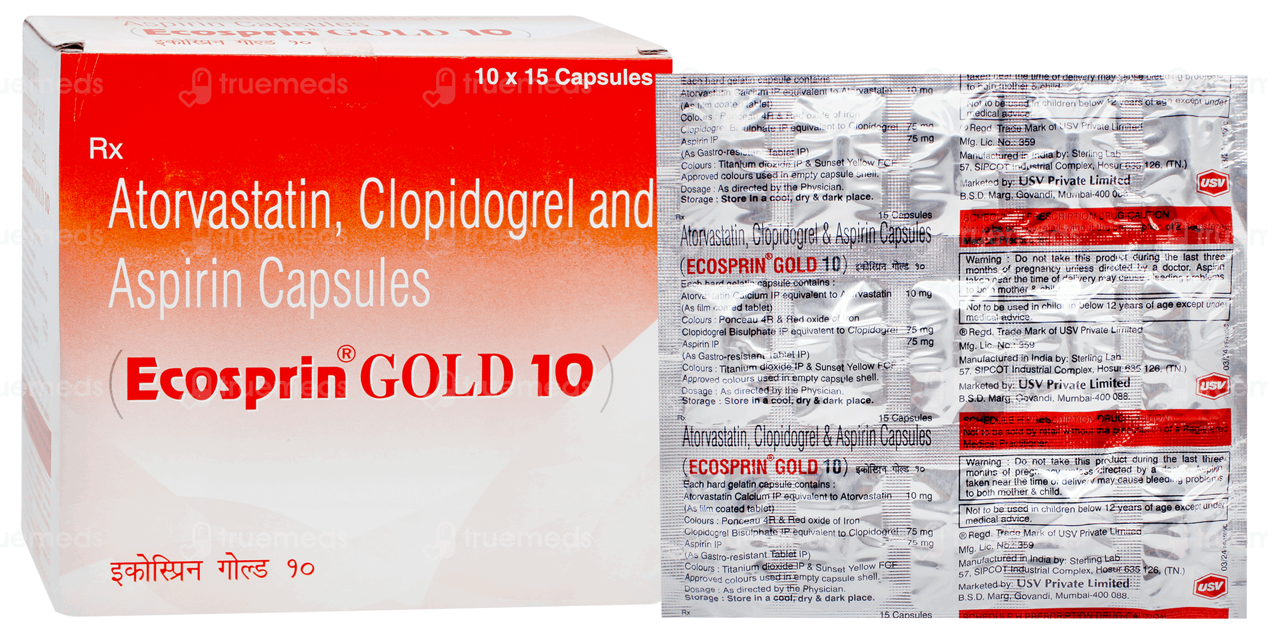 Ecosprin Gold 10 Capsule – Heart Attack & Stroke Prevention