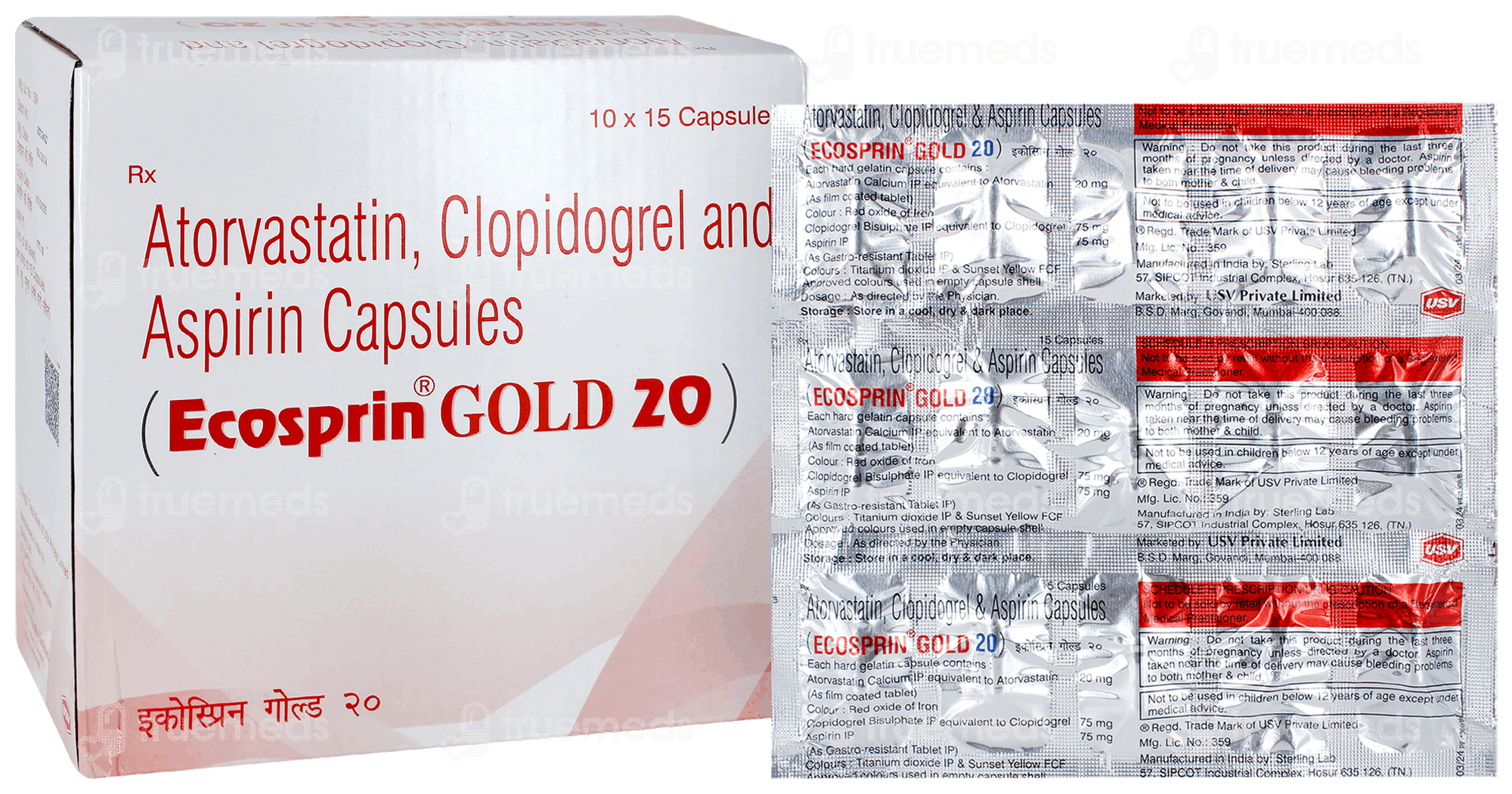 Ecosprin Gold 20 Capsule: Uses, Side Effects, Price & Substitutes