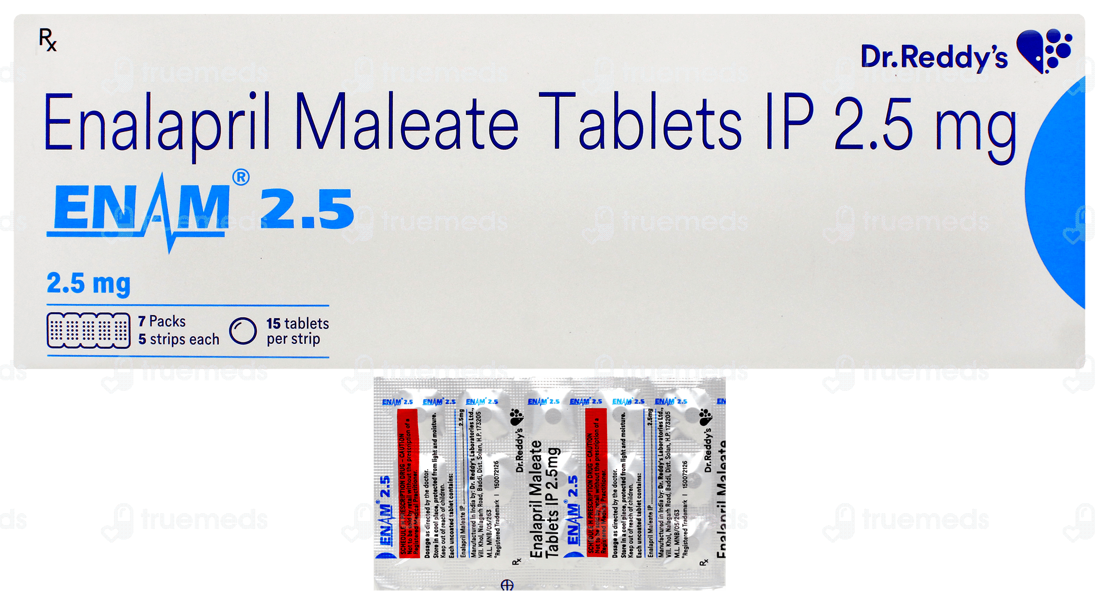 Enam 2.5 MG | Order Enam 2.5 MG Tablet Online at Truemeds