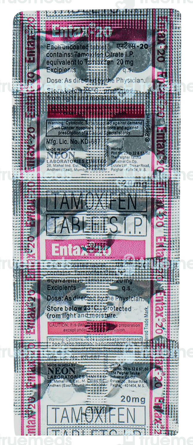 Entax 20 MG | Order Entax 20 MG Tablet Online at Truemeds