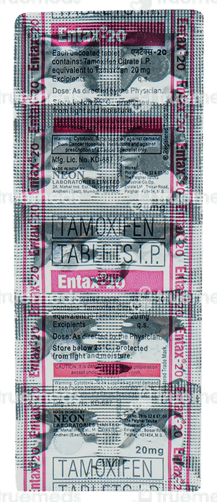 Entax 20 MG | Order Entax 20 MG Tablet Online at Truemeds