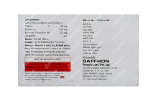 Enzem Forte 96200180 Mg Tablet 10 - Uses, Side Effects, Dosage, Price ...