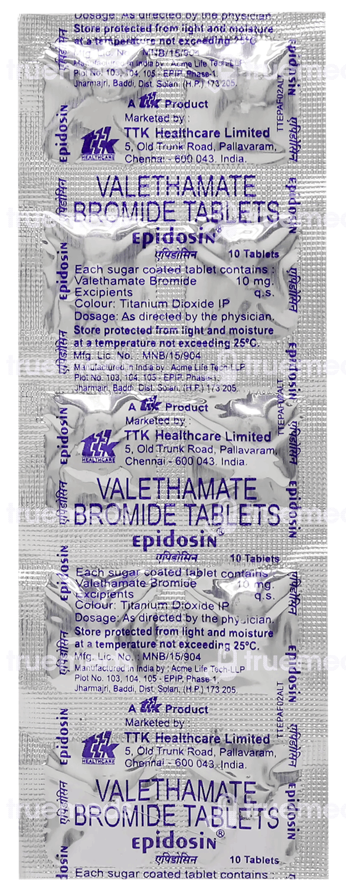 Epidosin 10 Mg Tablet 10 - Uses, Side Effects, Dosage, Price | Truemeds