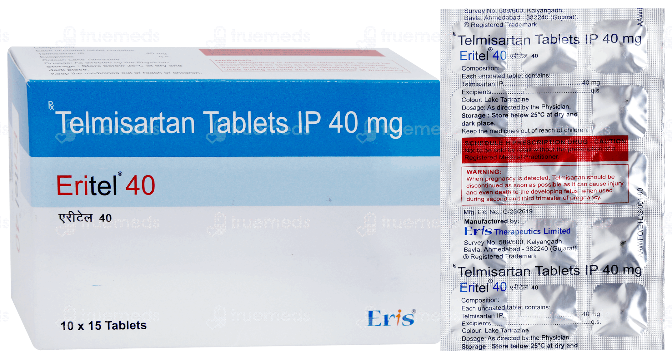 Eritel 40 Tablet – High Blood Pressure Treatment