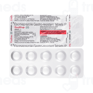 Esofine 20 MG | Order Esofine 20 MG Tablet Online at Truemeds