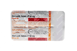 Etowin 90 MG Tablet 10 - Uses, Side Effects, Dosage, Price | Truemeds