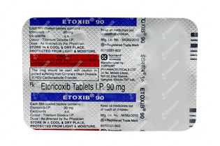 Etoxib 90 Mg Tablet 10 - Uses, Side Effects, Dosage, Price | Truemeds