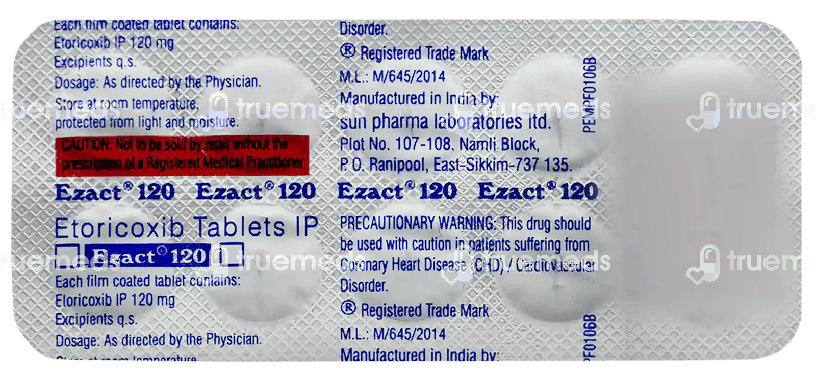 Ezact 120 MG | Order Ezact 120 MG Tablet Online at Truemeds