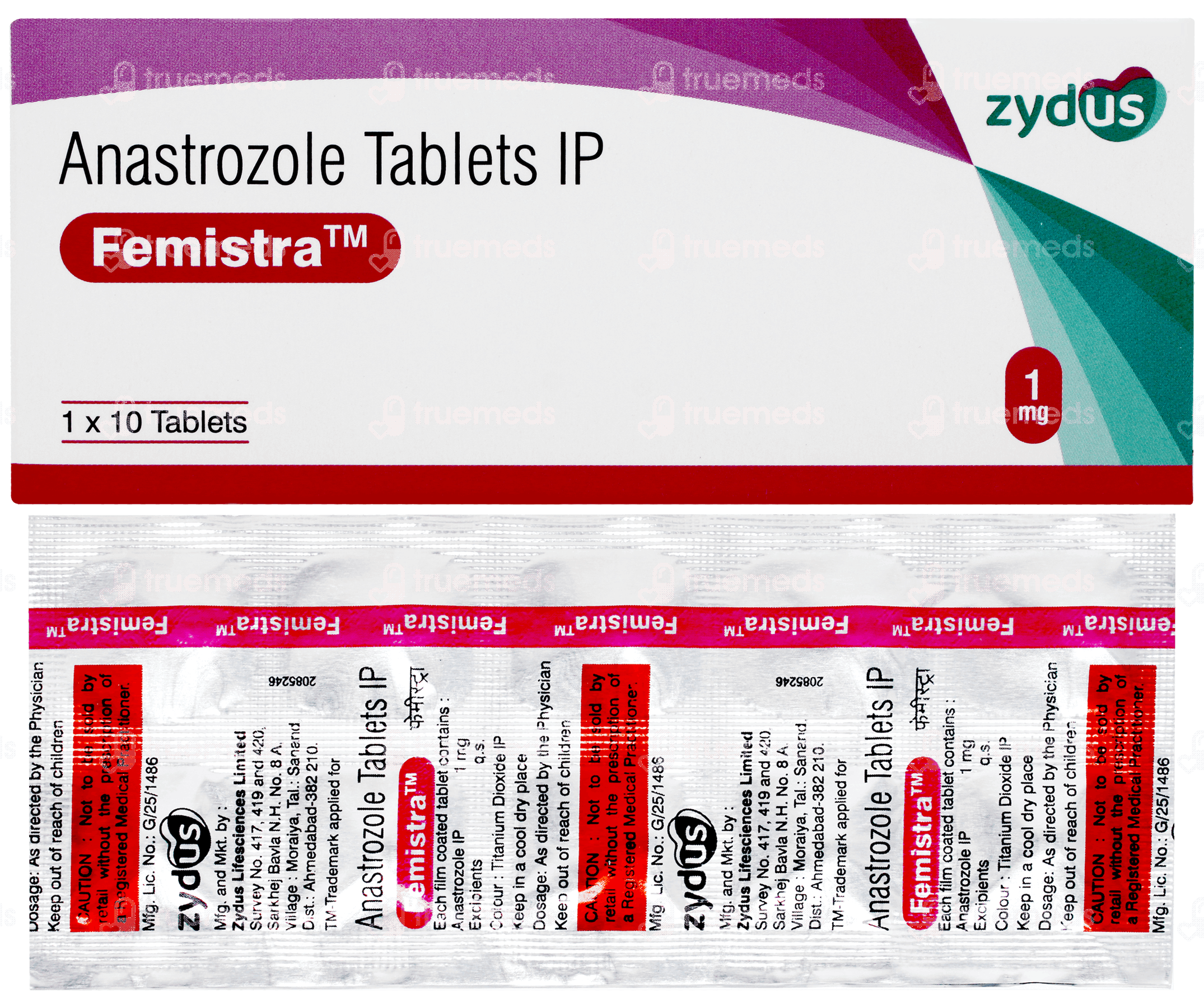 Femistra 1 Mg Tablet 10 - Uses, Side Effects, Dosage, Price | Truemeds