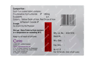 Fenixa 180 Mg Tablet 10 - Uses, Side Effects, Dosage, Price | Truemeds