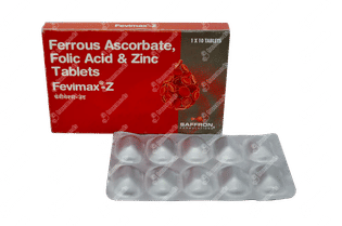 Fevimax Z 10015225 Mg Tablet 10 - Uses, Side Effects, Dosage, Price ...