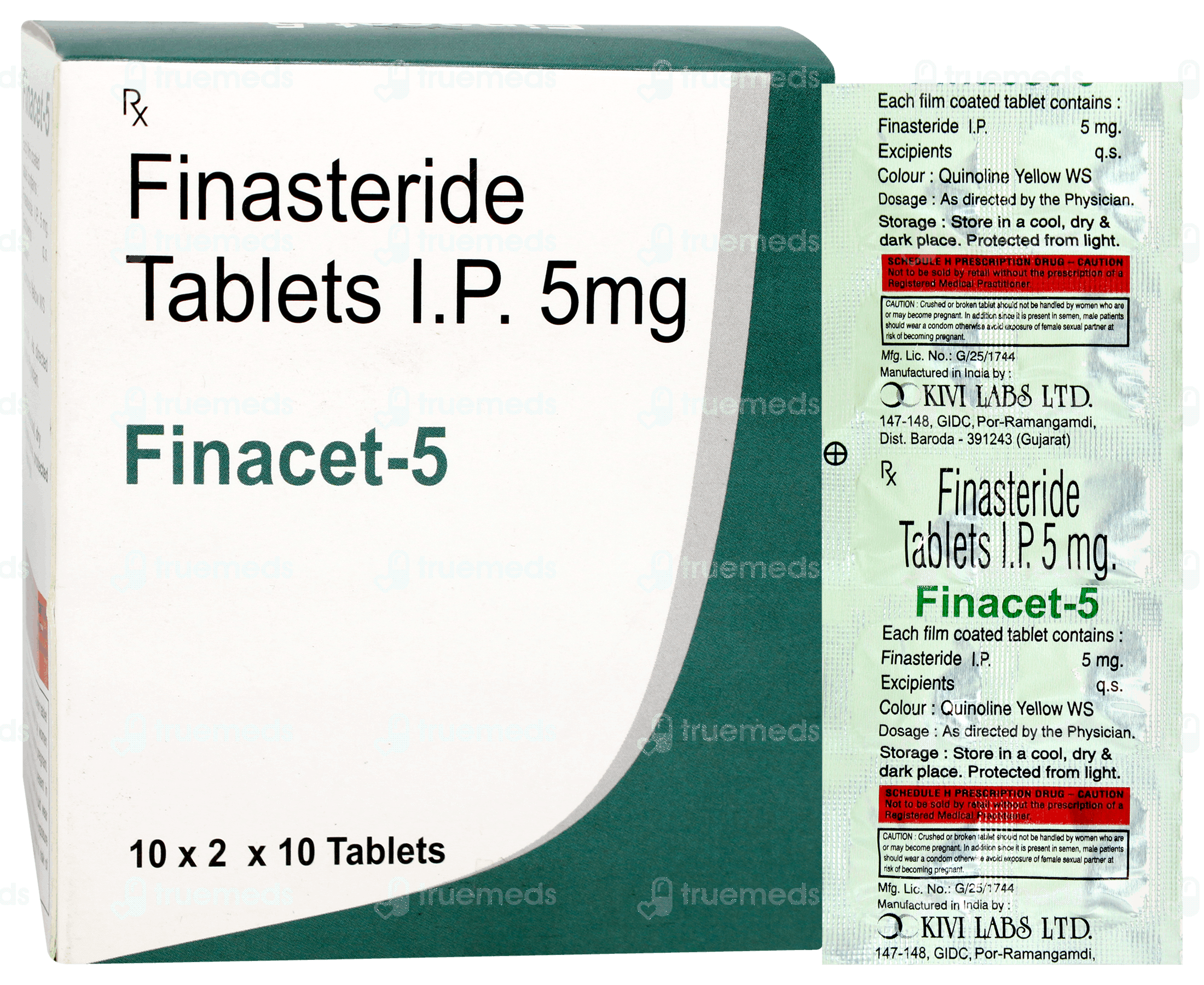 Finacet 5 Mg Tablet 10 - Uses, Side Effects, Dosage, Price | Truemeds