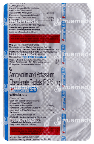 Flemiclav 375 Tablet: Uses, Side Effects, Price & Substitutes