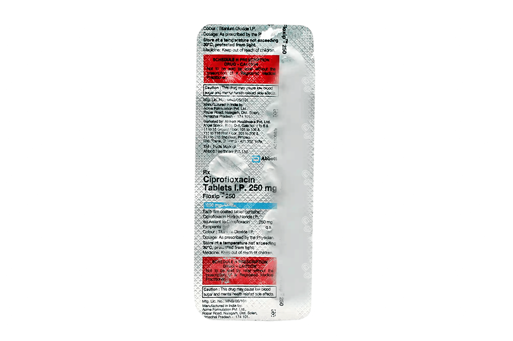 Floxip 250 MG Tablet 10 - Uses, Side Effects, Dosage, Price | Truemeds