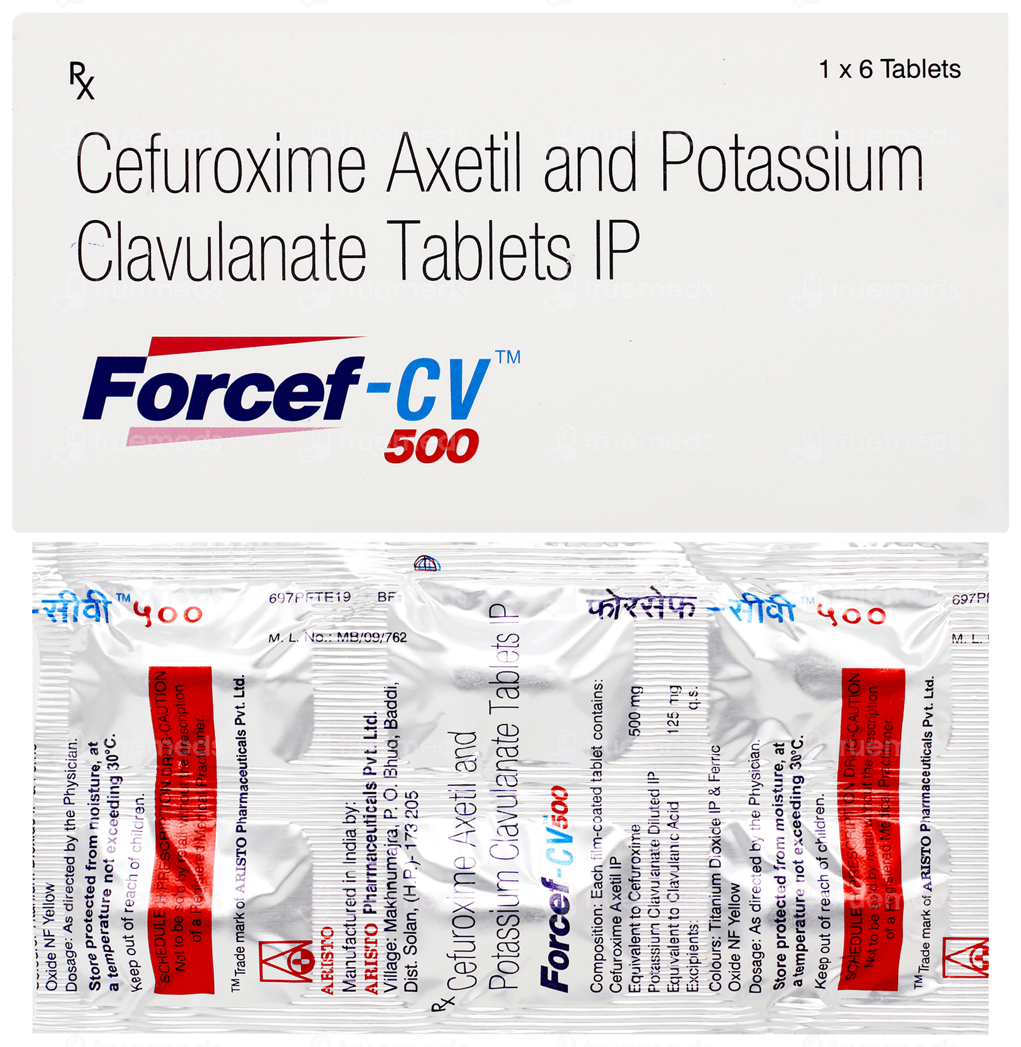 Forcef Cv 500 Tablet 6: Uses, Side Effects, Price & Substitutes