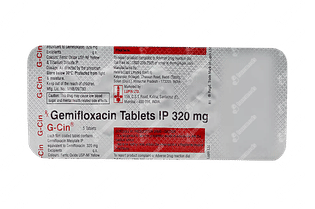 G Cin 320 Mg Tablet 5 - Uses, Side Effects, Dosage, Price | Truemeds