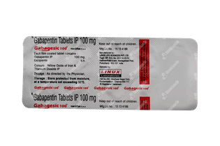 Gabagesic 100 MG | Order Gabagesic 100 MG Tablet Online at Truemeds
