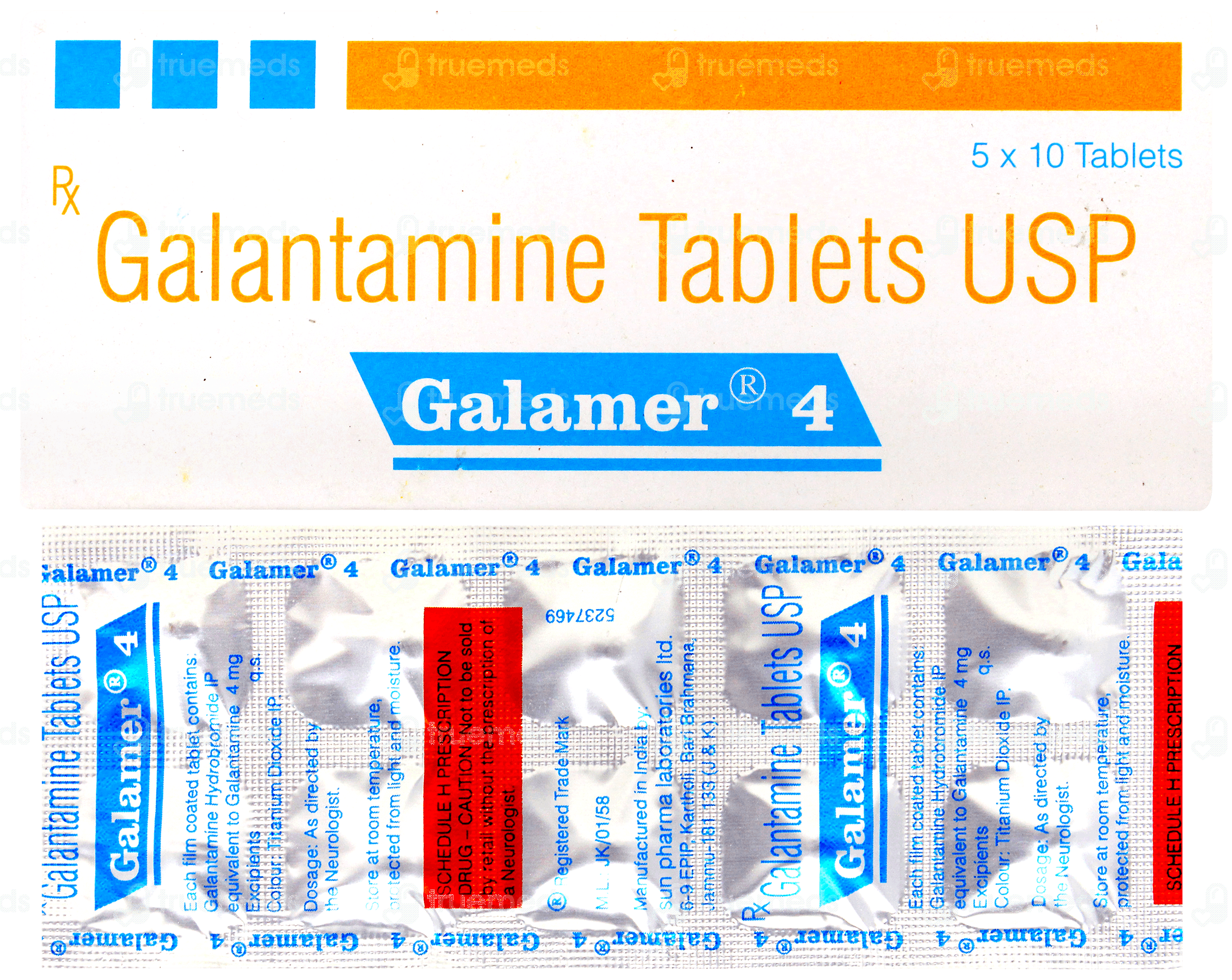 Galamer 4 Mg Tablet 10 - Uses, Side Effects, Dosage, Price | Truemeds