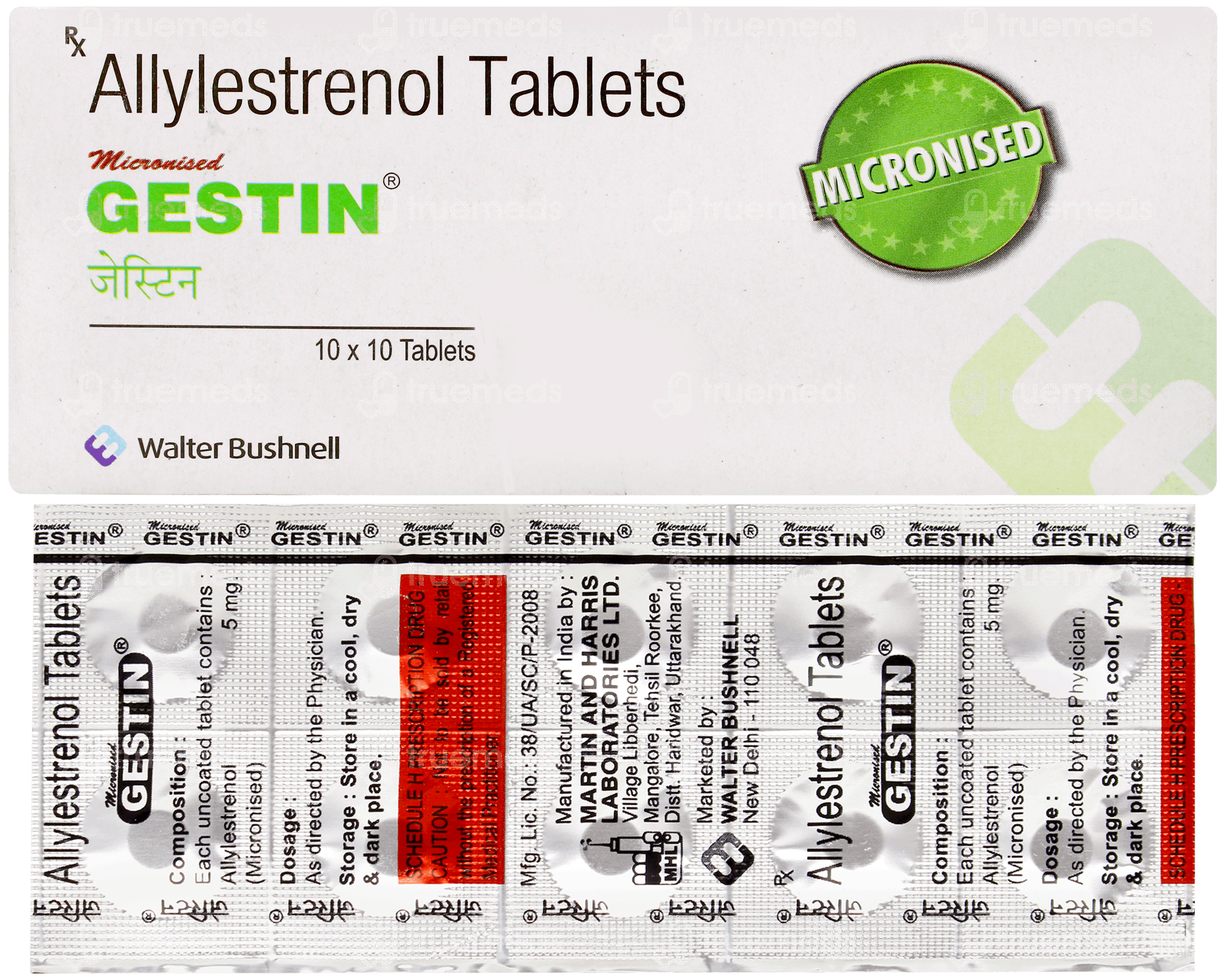 Gestin 5 MG | Order Gestin 5 MG Tablet Online at Truemeds