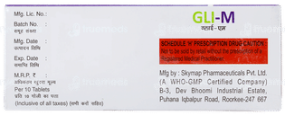 Gli M Tablet: Uses, Side Effects, Price & Substitutes