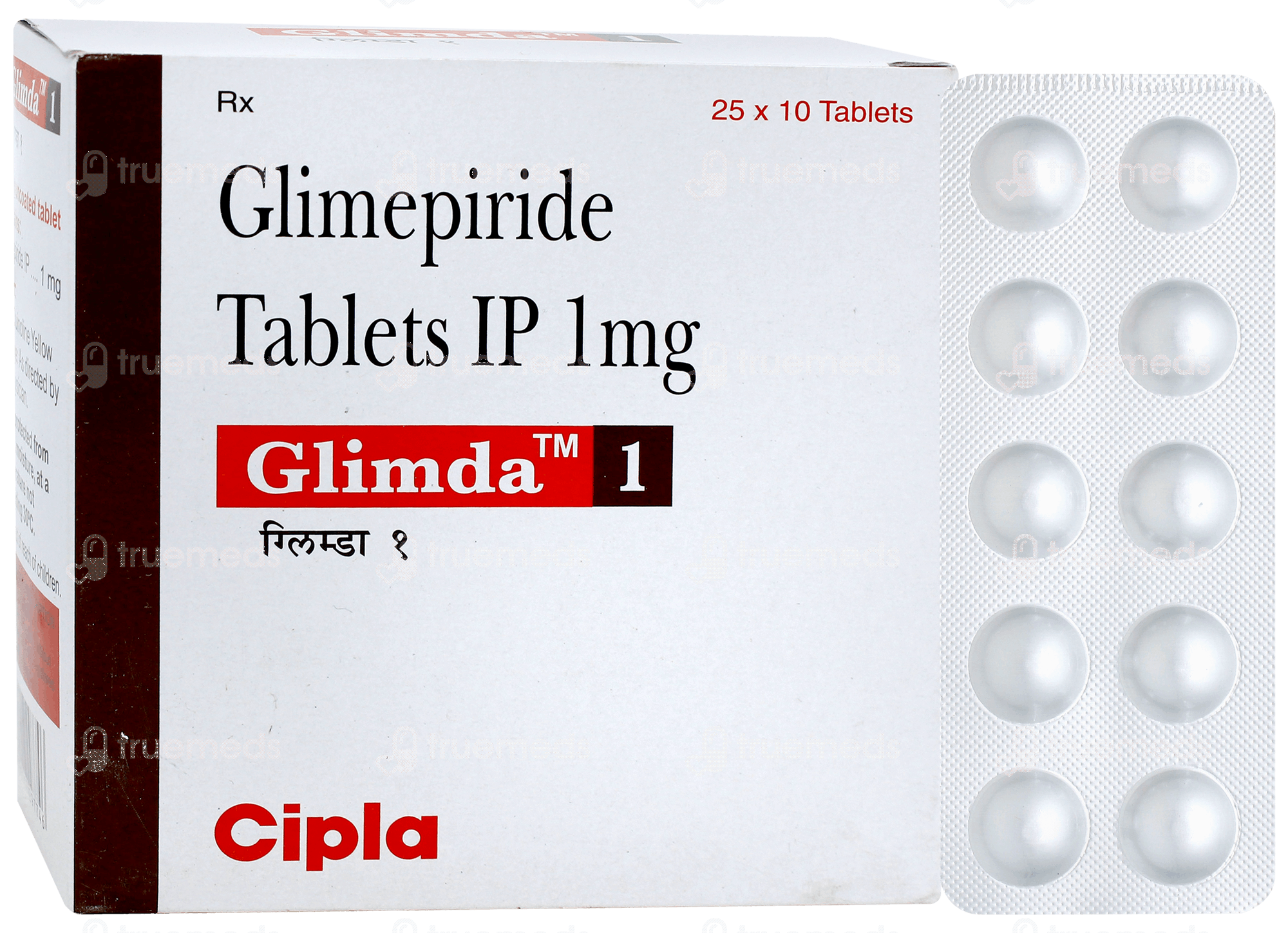 Glimda 1 Mg Tablet 10 - Uses, Side Effects, Dosage, Price | Truemeds