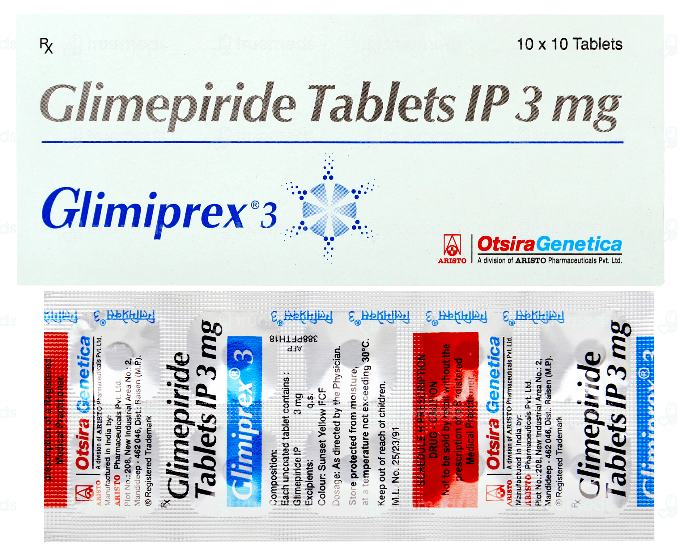 Glimiprex 3 Tablet 10: Uses, Side Effects, Price & Substitutes