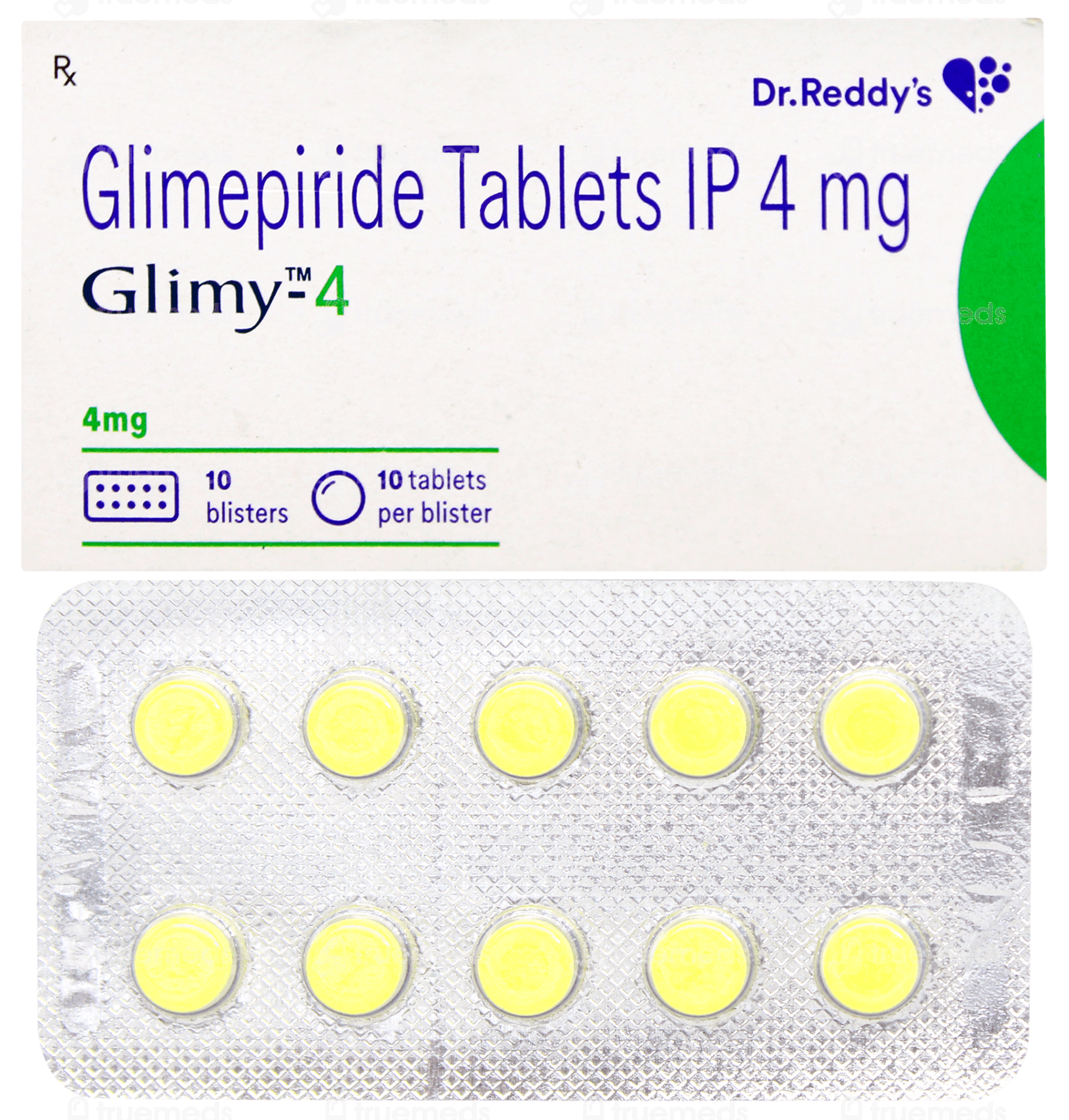 Glimy 4 Tablet 10: Uses, Side Effects, Price & Substitutes