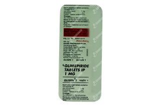 Glisen 1 Mg Tablet 10 - Uses, Side Effects, Dosage, Price | Truemeds