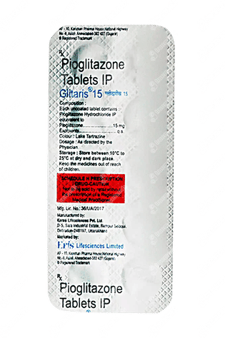 Glitaris 15 MG | Order Glitaris 15 MG Tablet Online at Truemeds