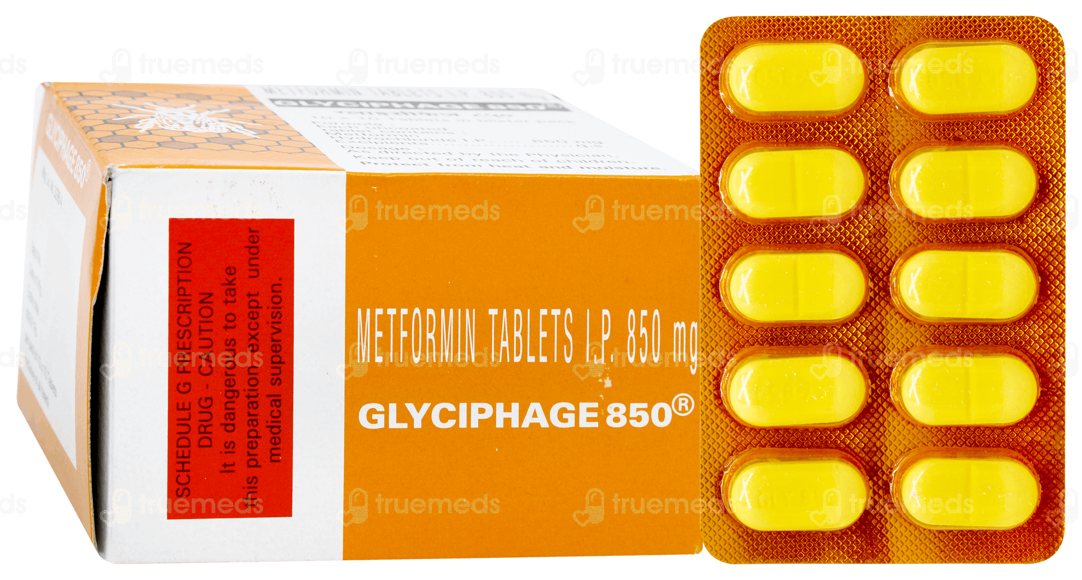 Glyciphage 850 Tablet 10: Uses, Side Effects, Price & Substitutes