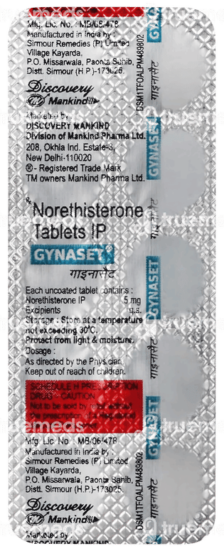 Gynaset 5 MG | Order Gynaset 5 MG Tablet Online at Truemeds