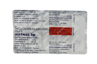 Hifenac Th 4100 Mg Tablet 10 - Uses, Side Effects, Dosage, Price | Truemeds