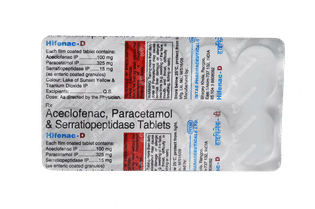Hifenac D 10032515 Mg Tablet 10 - Uses, Side Effects, Dosage, Price ...