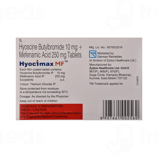 Hyocimax Mf 10250 Mg Tablet 10 - Uses, Side Effects, Dosage, Price ...