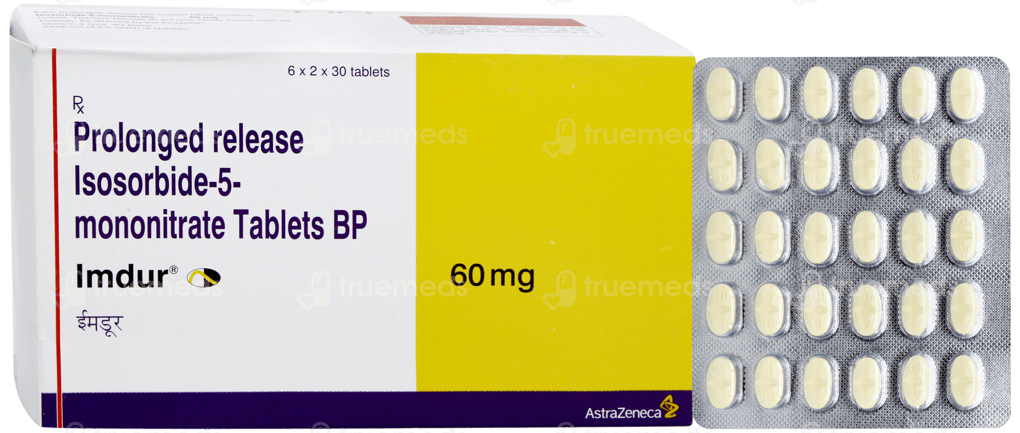 Imdur 60 Mg Tablet Pr 30 - Uses, Side Effects, Dosage, Price | Truemeds