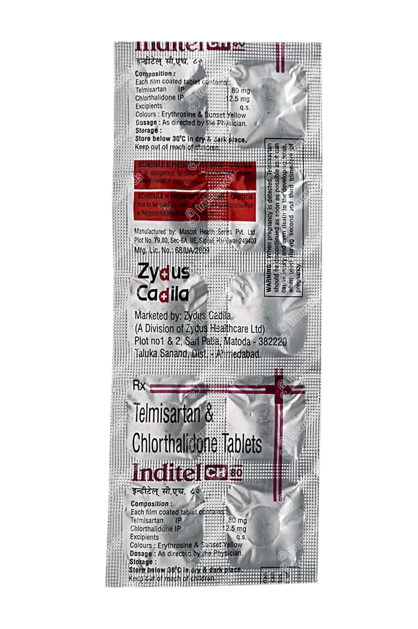 Inditel Ch 80 Tablet 10: Uses, Side Effects, Price & Substitutes